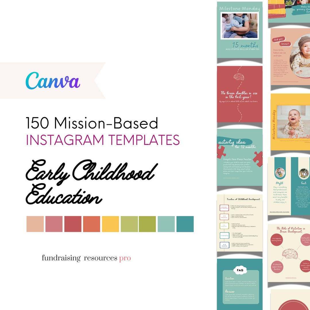 150 Early Childhood Education Instagram Post Templates - Etsy