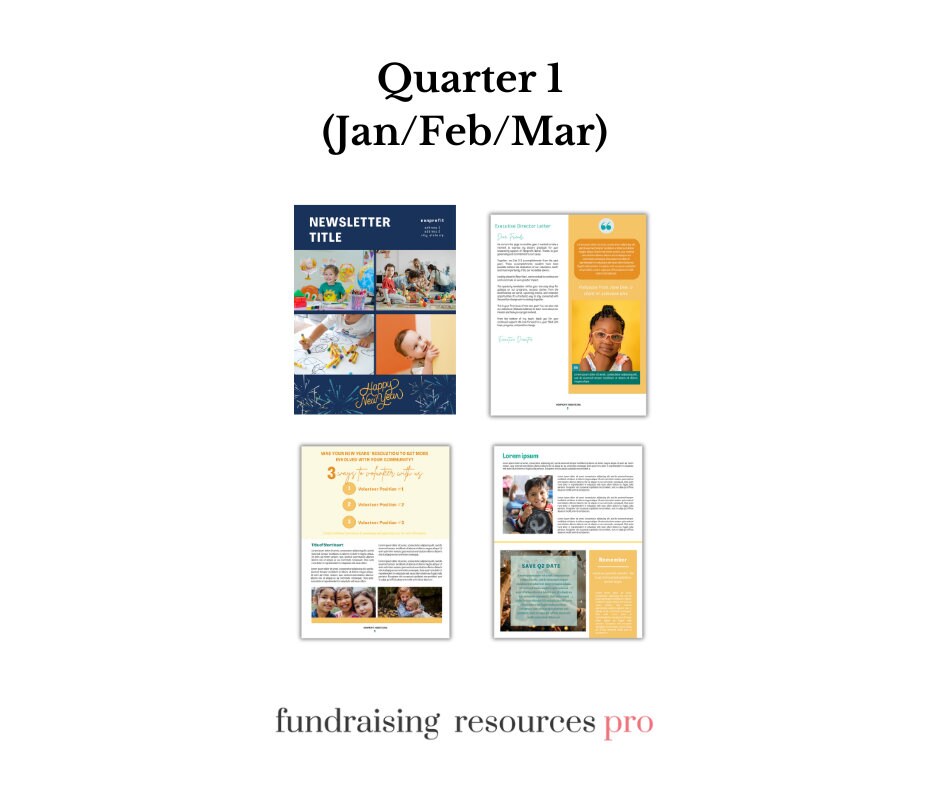 Nonprofit Quarterly Newsletter Templates - Etsy