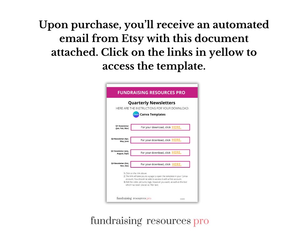 Nonprofit Quarterly Newsletter Templates - Etsy