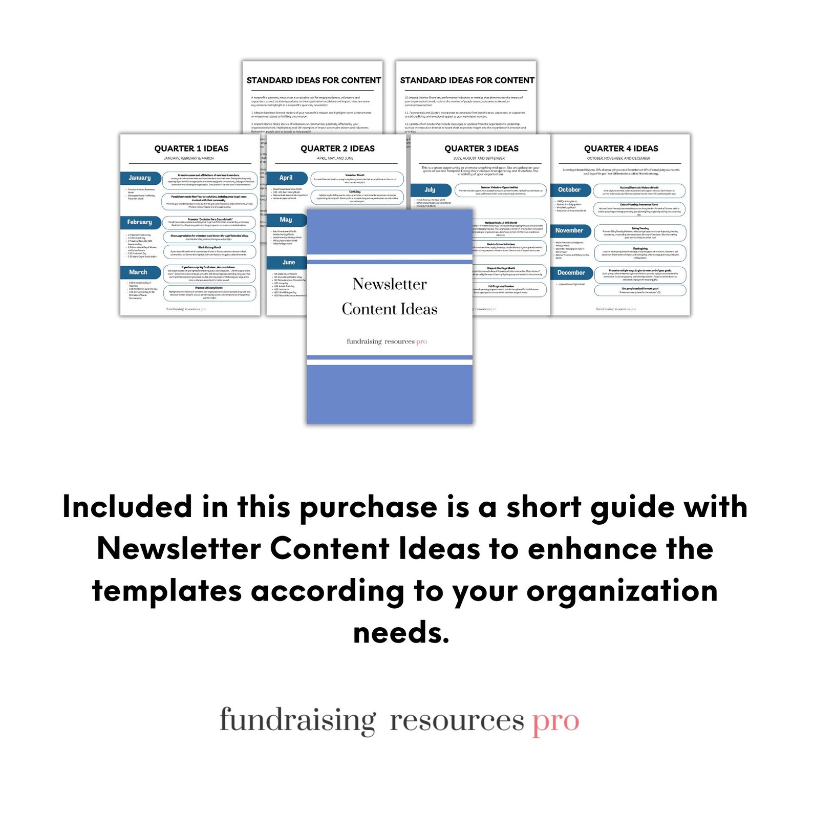 Nonprofit Quarterly Newsletter Templates - Etsy