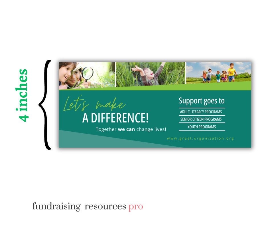 Colorful Donor Reply Card Template | Nonprofit Direct Mail Donation ...