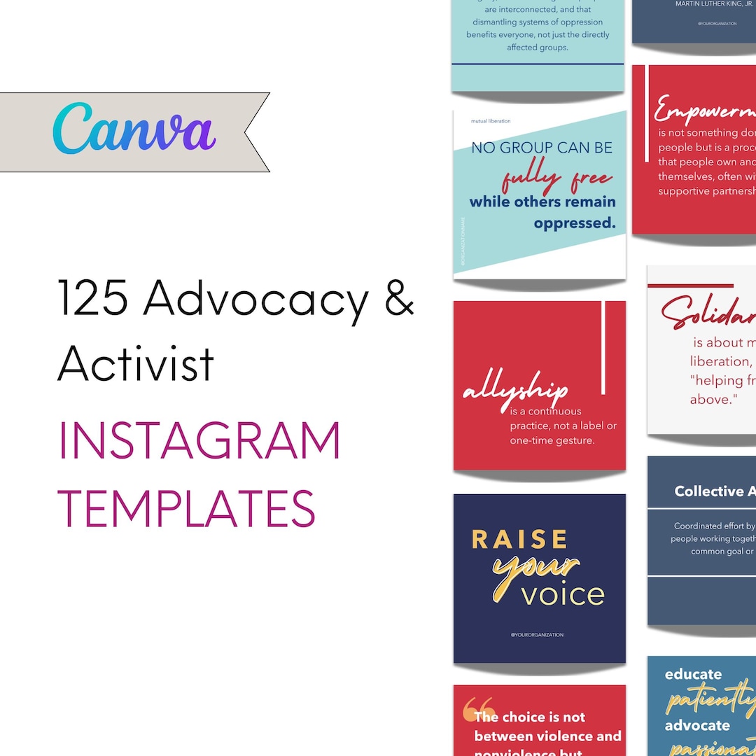 125 Instagram Templates About Advocacy and Activism - Etsy
