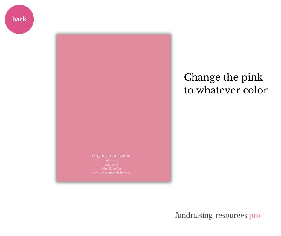 Editable Sponsorship Template for Fundraiser - Etsy