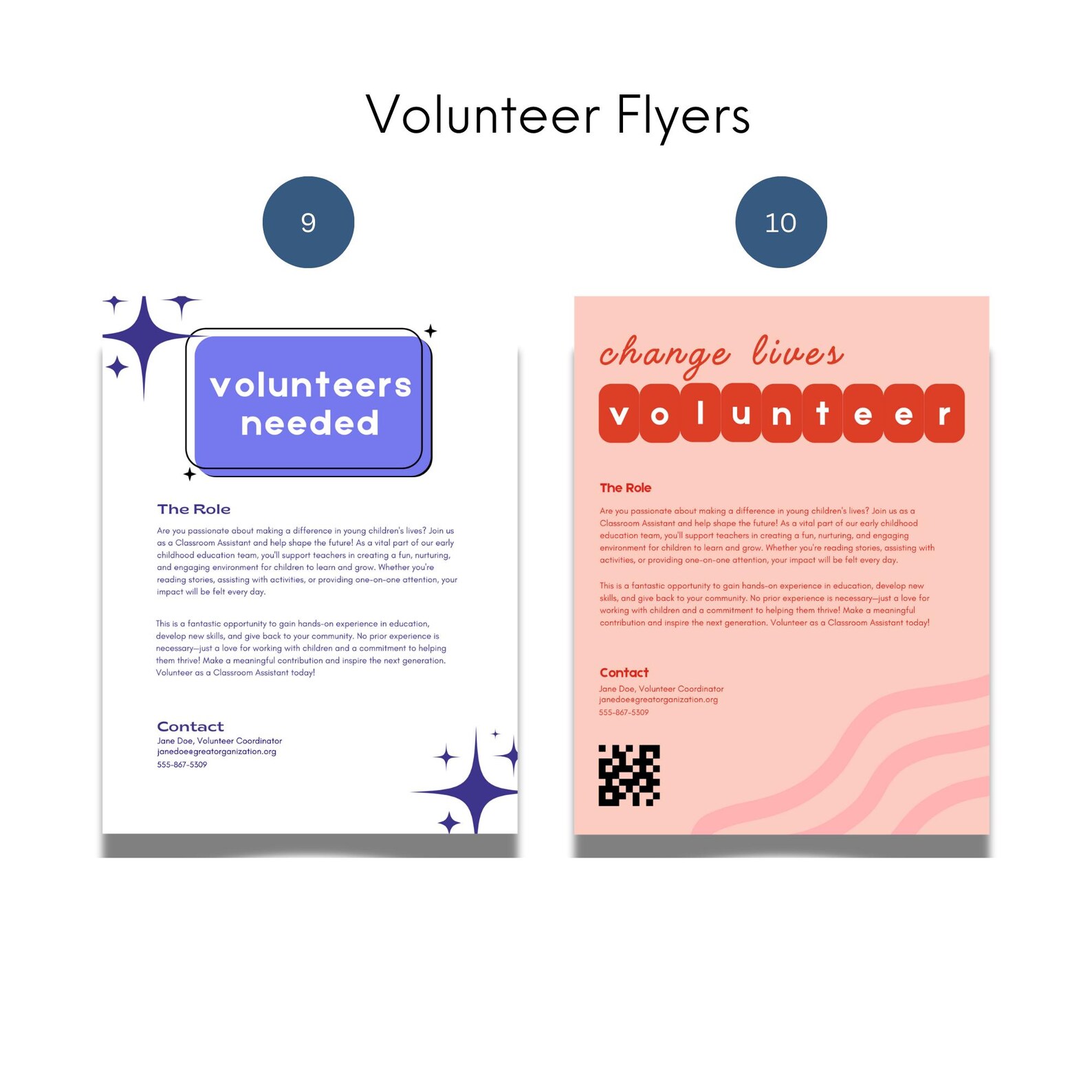 Nonprofit Bold One-pager Templates: Editable Canva Layouts - Etsy