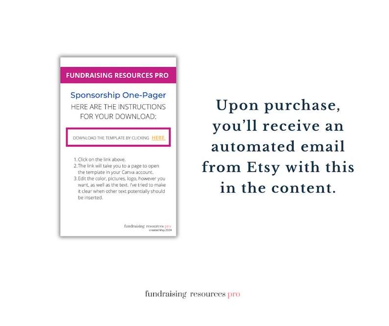 One-pager for Event Sponsorships - Etsy