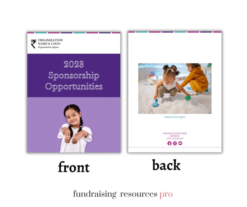 Customizable Colorful Sponsorship Packet: Elevate Your Nonprofit Event ...