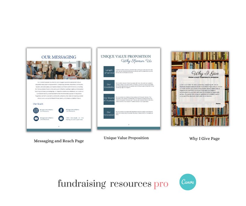 Nonprofit Sponsorship Guide Template: Canva Pitch Proposal (digital ...