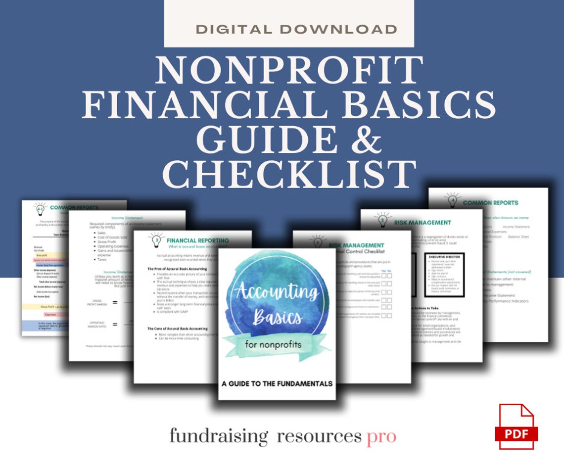 Nonprofit Accounting Basics Guide: Internal Control Checklist (digital ...
