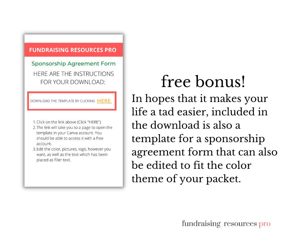 Customizable Colorful Sponsorship Packet: Elevate Your Nonprofit Event ...
