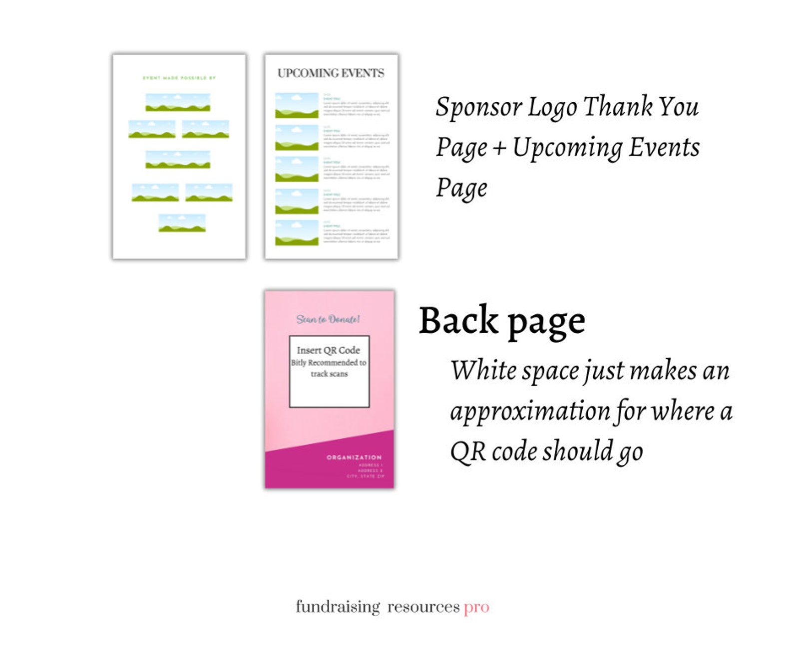 Editable Nonprofit Event Program Booklet Template || Template for ...