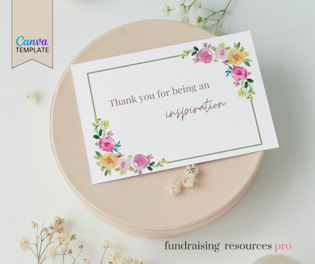 Honorarium Donation Card Template for Nonprofits || Acknowledging Gifts ...