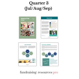Nonprofit Quarterly Newsletter Templates - Etsy