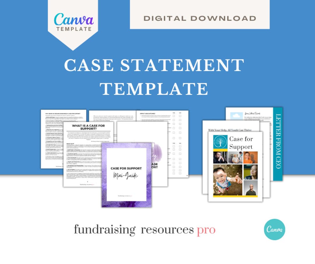 Case Statement Template: Prepare for a Major Fundraising Campaign - Etsy
