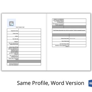 Corporate Donor Profile for Nonprofits || Template Editable in Canva ...