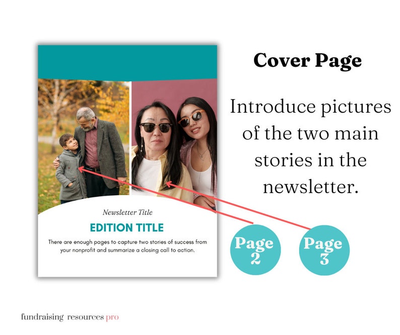 Nonprofit Newsletter Template || A Simple Template to Share Stories and ...