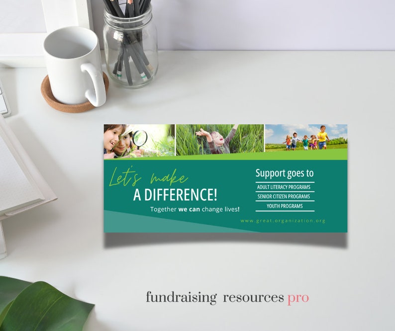Colorful Donor Reply Card Template | Nonprofit Direct Mail Donation ...