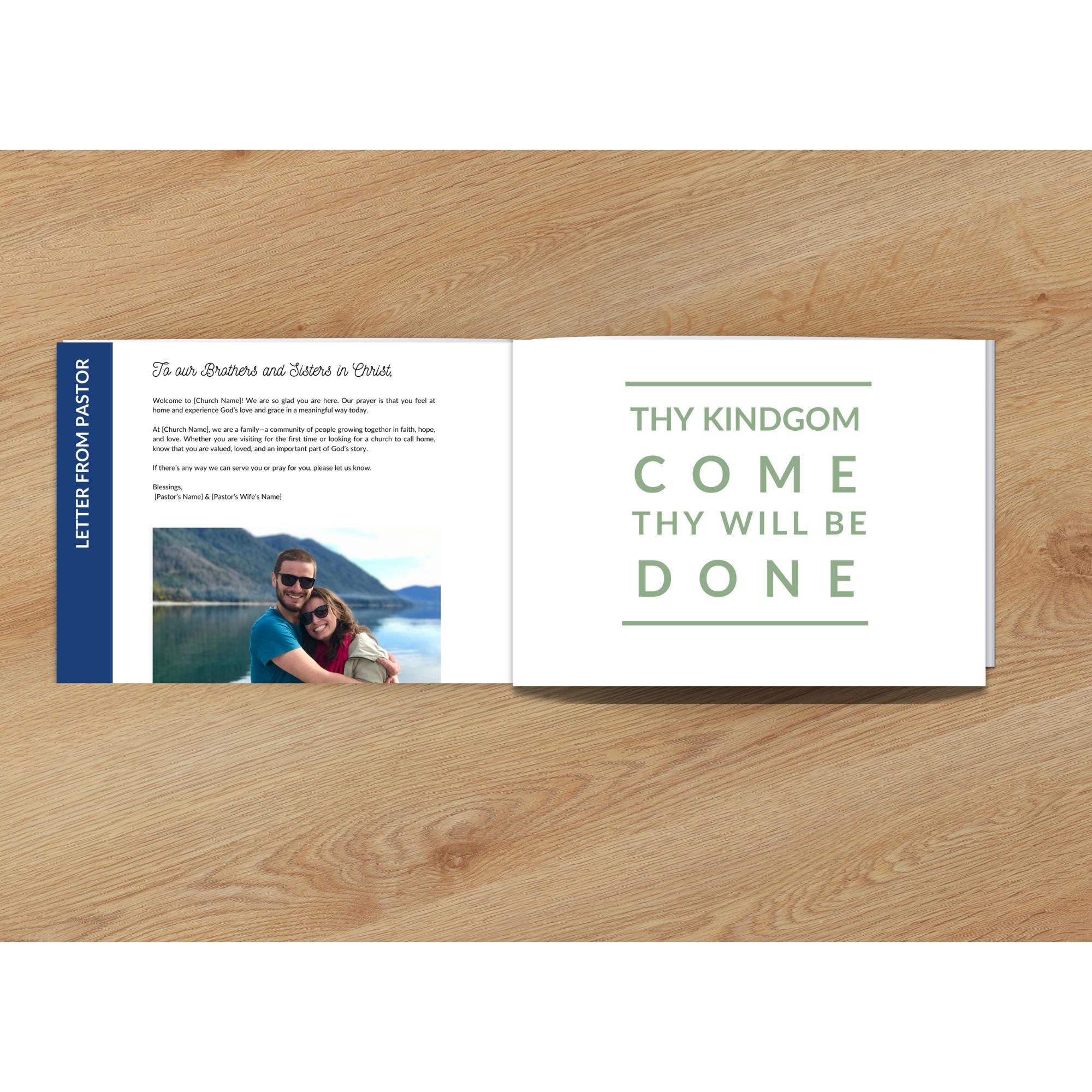 Church Vision and Values Informational Booklet Template - Etsy