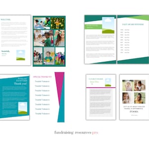 Editable Nonprofit Event Program Booklet Template || Template for ...