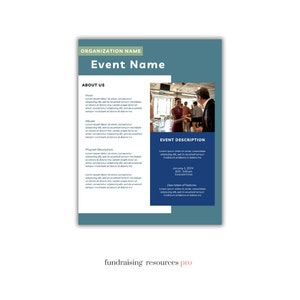One-pager for Event Sponsorships - Etsy