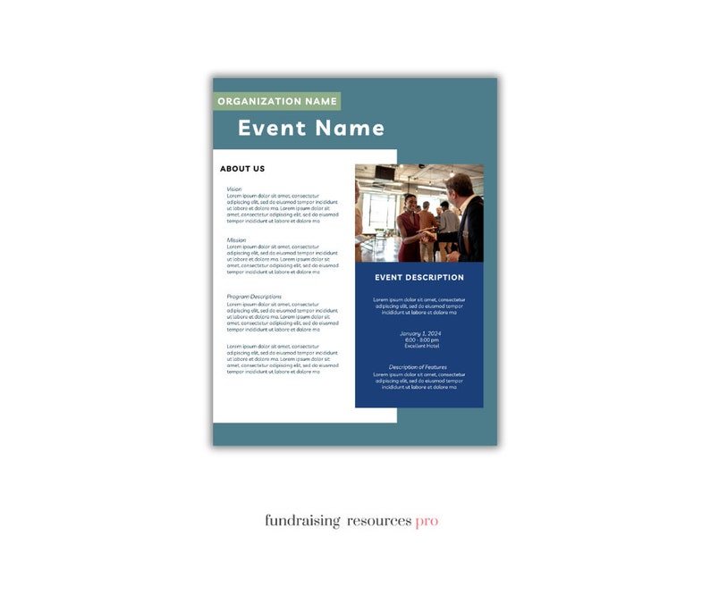 One-pager for Event Sponsorships - Etsy
