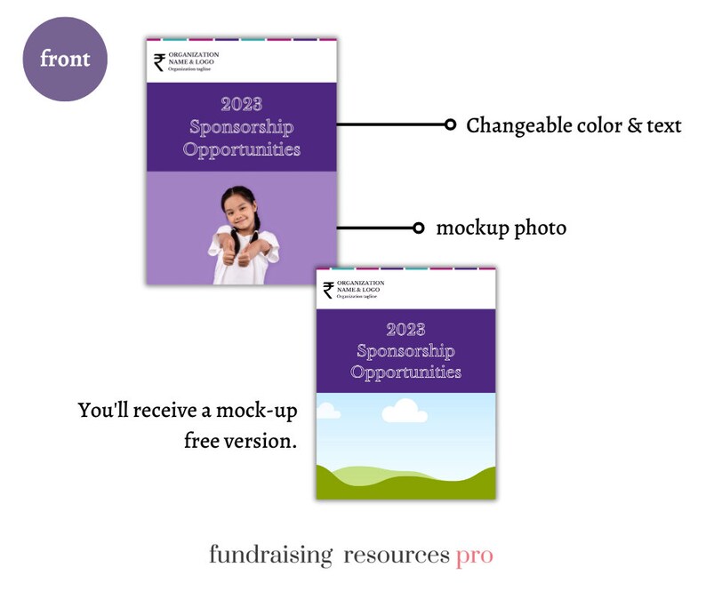 Customizable Colorful Sponsorship Packet: Elevate Your Nonprofit Event ...