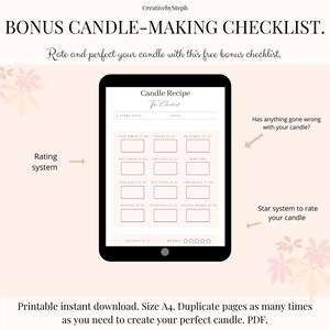 The Ultimate Candle Making Planner Bundle. Candle Testing Sheet. FREE ...