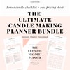 Candle Making Planner Printable | DIY Candle Business Organizer | Track ...