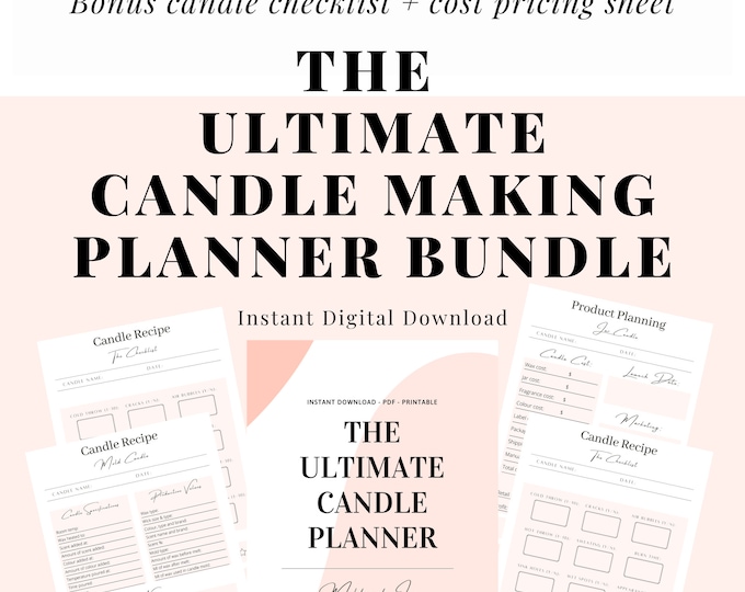 The Ultimate Candle Making Planner Bundle. Candle Testing - Etsy