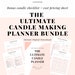 The Ultimate Candle Making Planner Bundle. Candle Testing Sheet. FREE ...