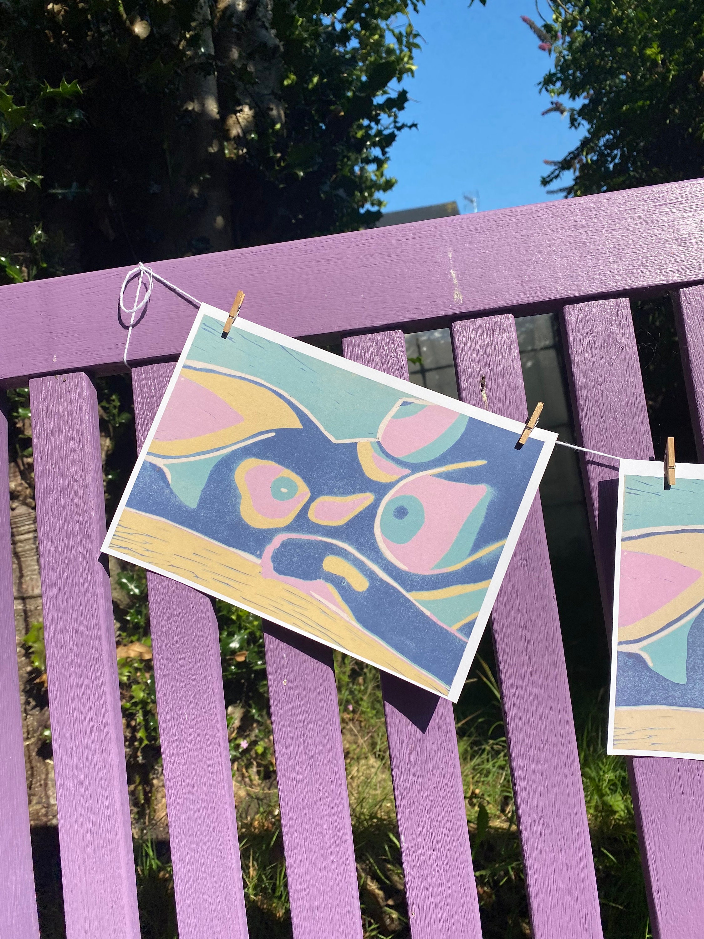 Original Art Postcards Set of 5 Available Individually A5 - Etsy