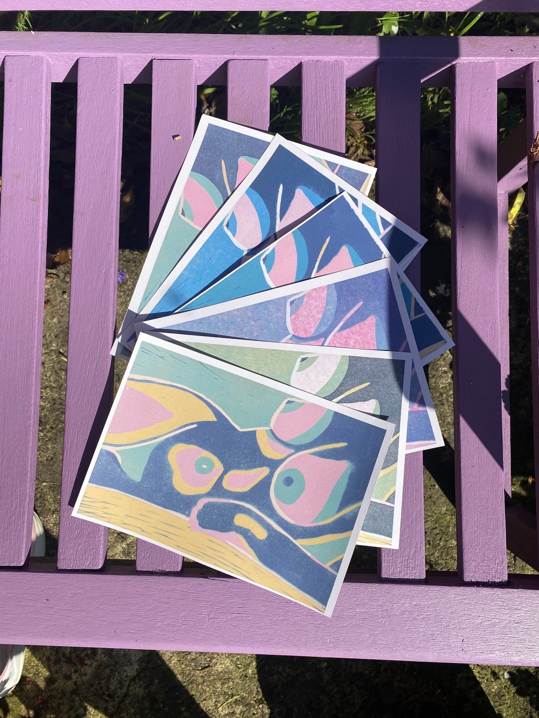 Original Art Postcards Set of 5 Available Individually A5 - Etsy