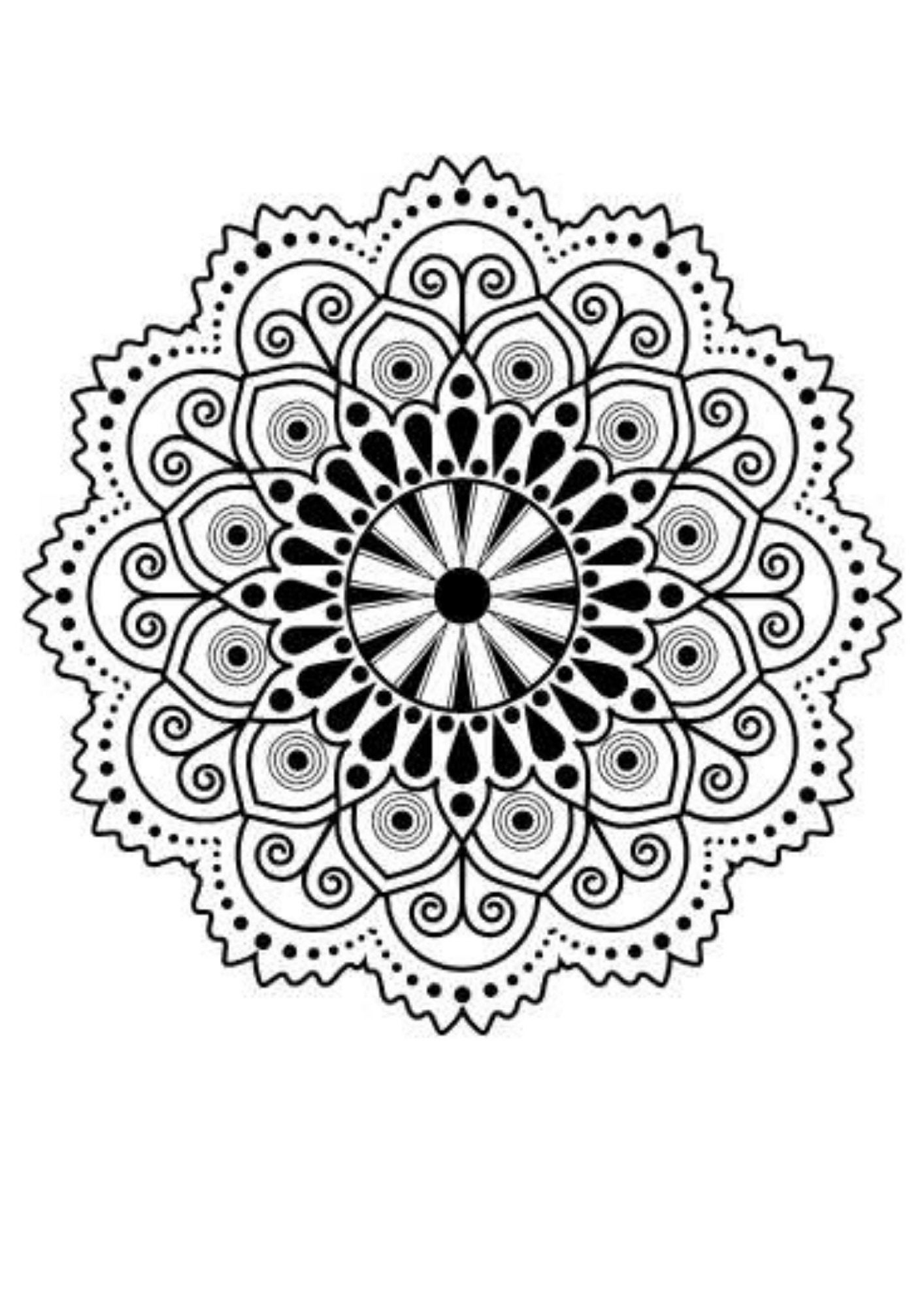 Digital Coloring Pages - 50 Mandala Coloring Pages - Adult Coloring - Etsy