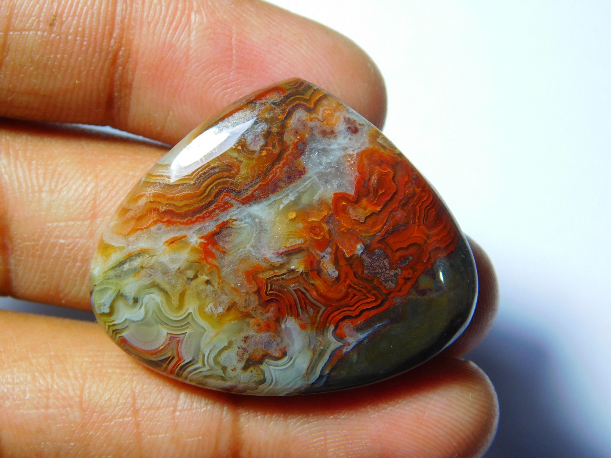 Crazy Lace Agate Cabochons Crazy Lace Agate Gemstone Crazy | Etsy