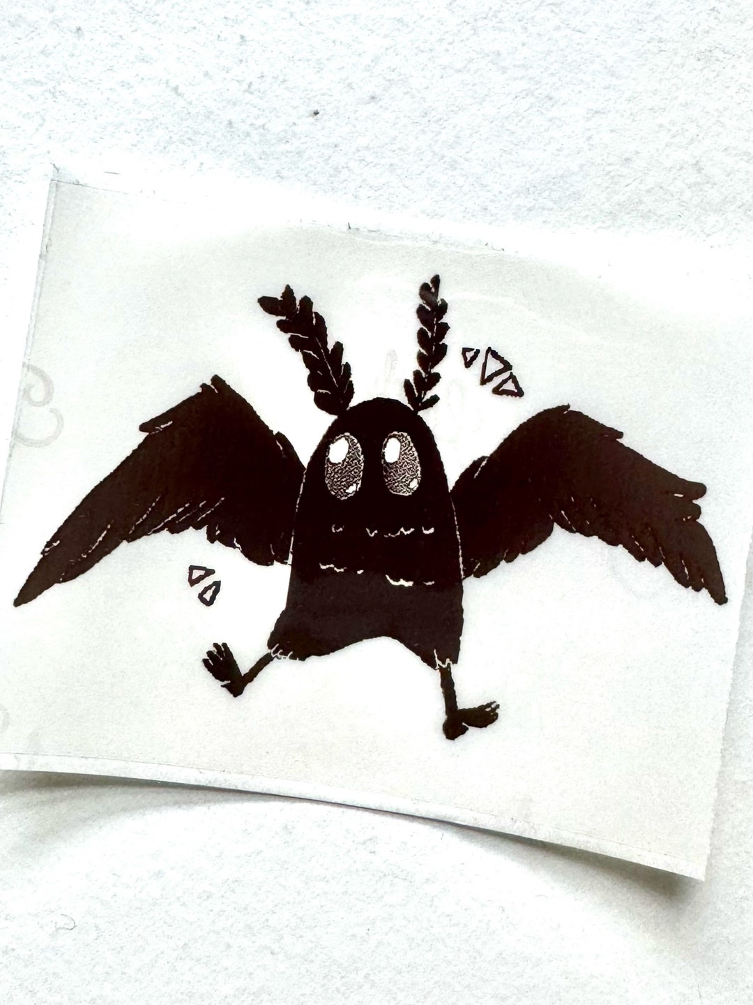 Mothman Transparent Sticker - Cryptid Goblincore Cryptidcore Forest ...
