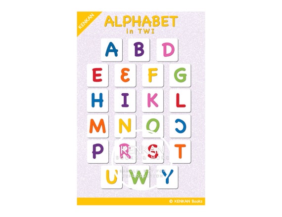 Twi Alphabet Poster Digital - Etsy Australia