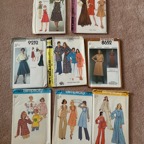 70s Sewing Patterns - Etsy