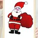 Santa Printable Christmas Santa Art Print Digital Download - Etsy