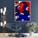 Abstract Printable Wall Art Print: Colorful Red Blue Prints (digital ...