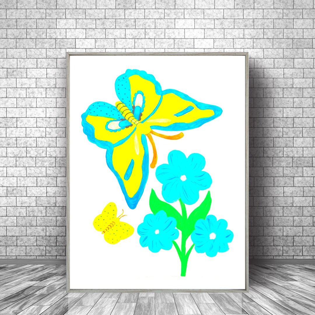 Butterfly Wall Art, Printable Wall Art, Butterfly Art, Butterfly Wall ...