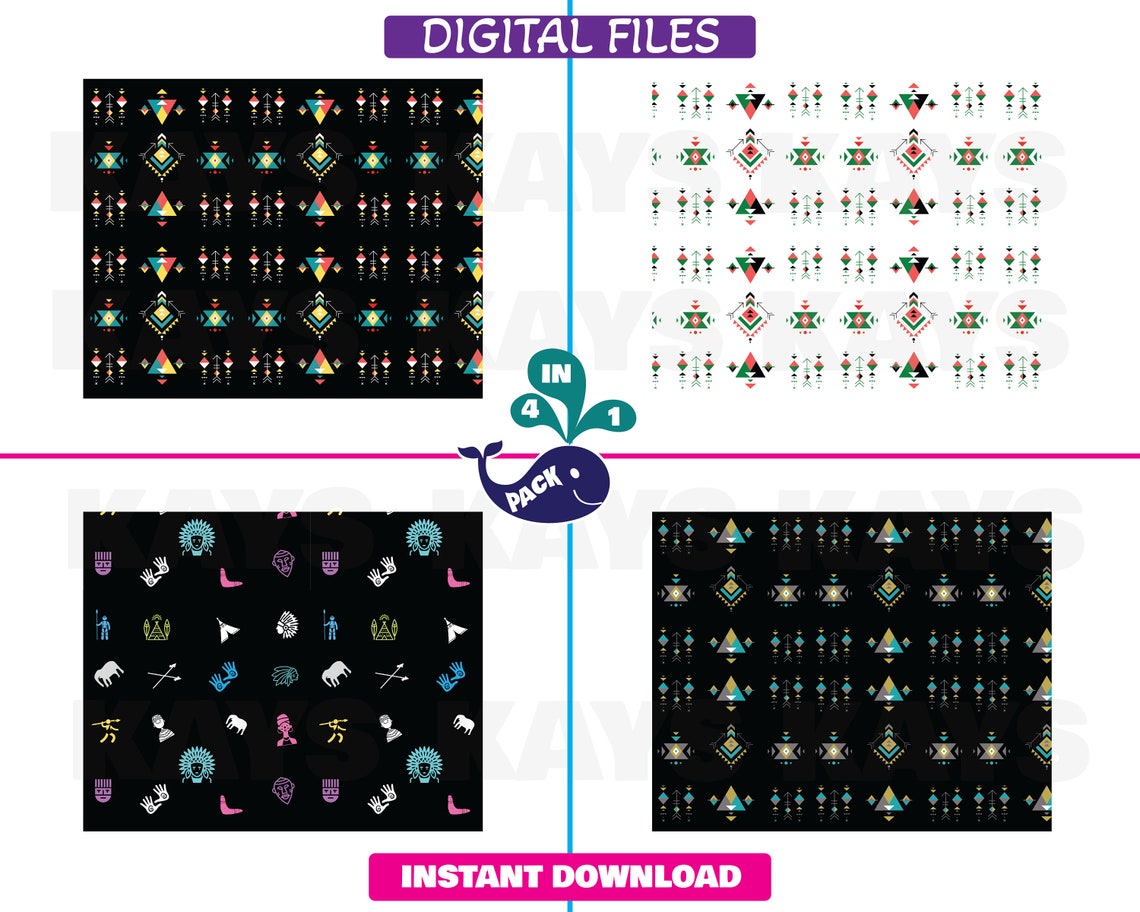 Indigenous Patterns Png Native Patterns Png Svg Jpg 4 in | Etsy