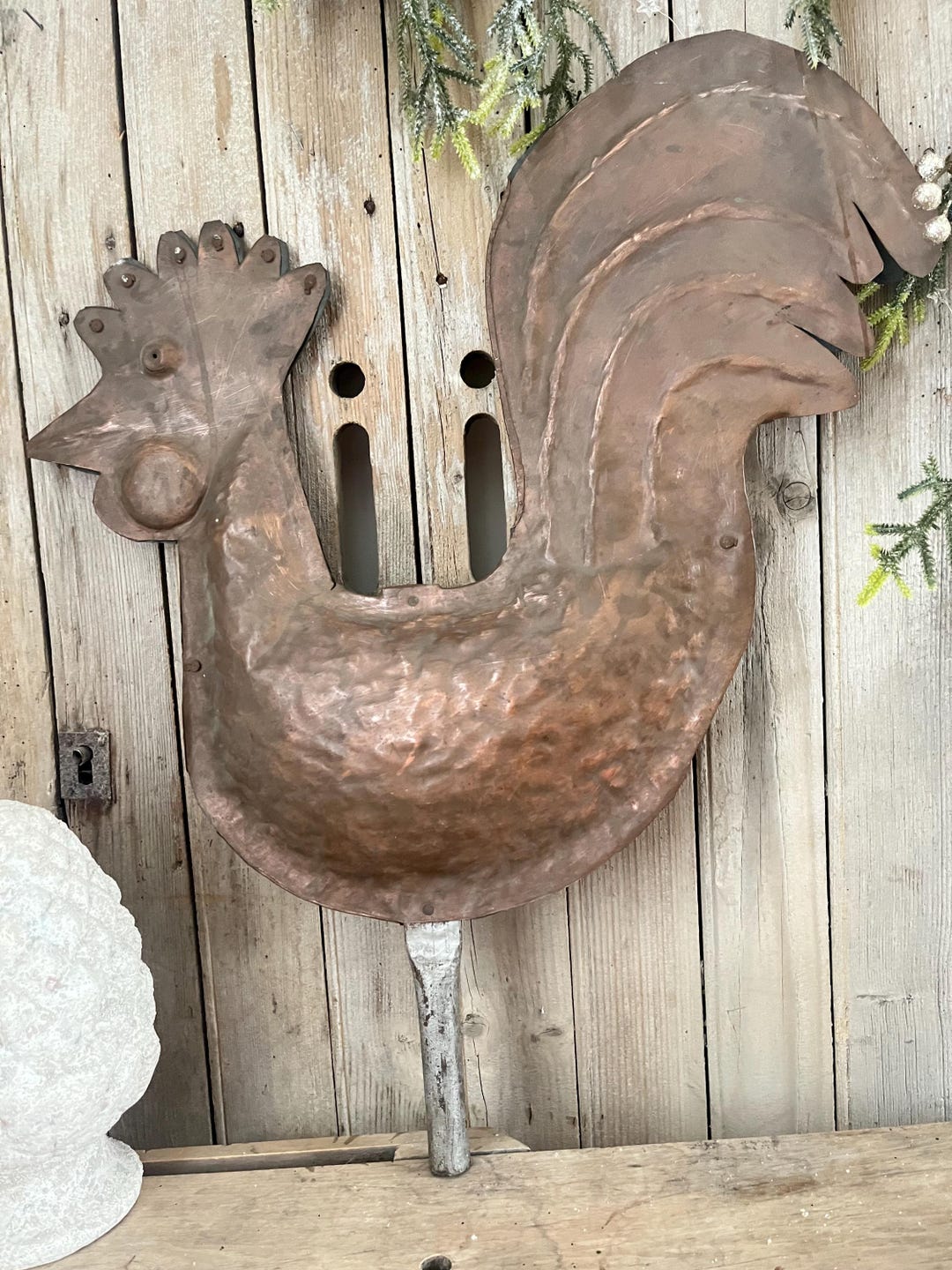 French Rooster Copper Weather Vane 19th Century - Etsy Australia