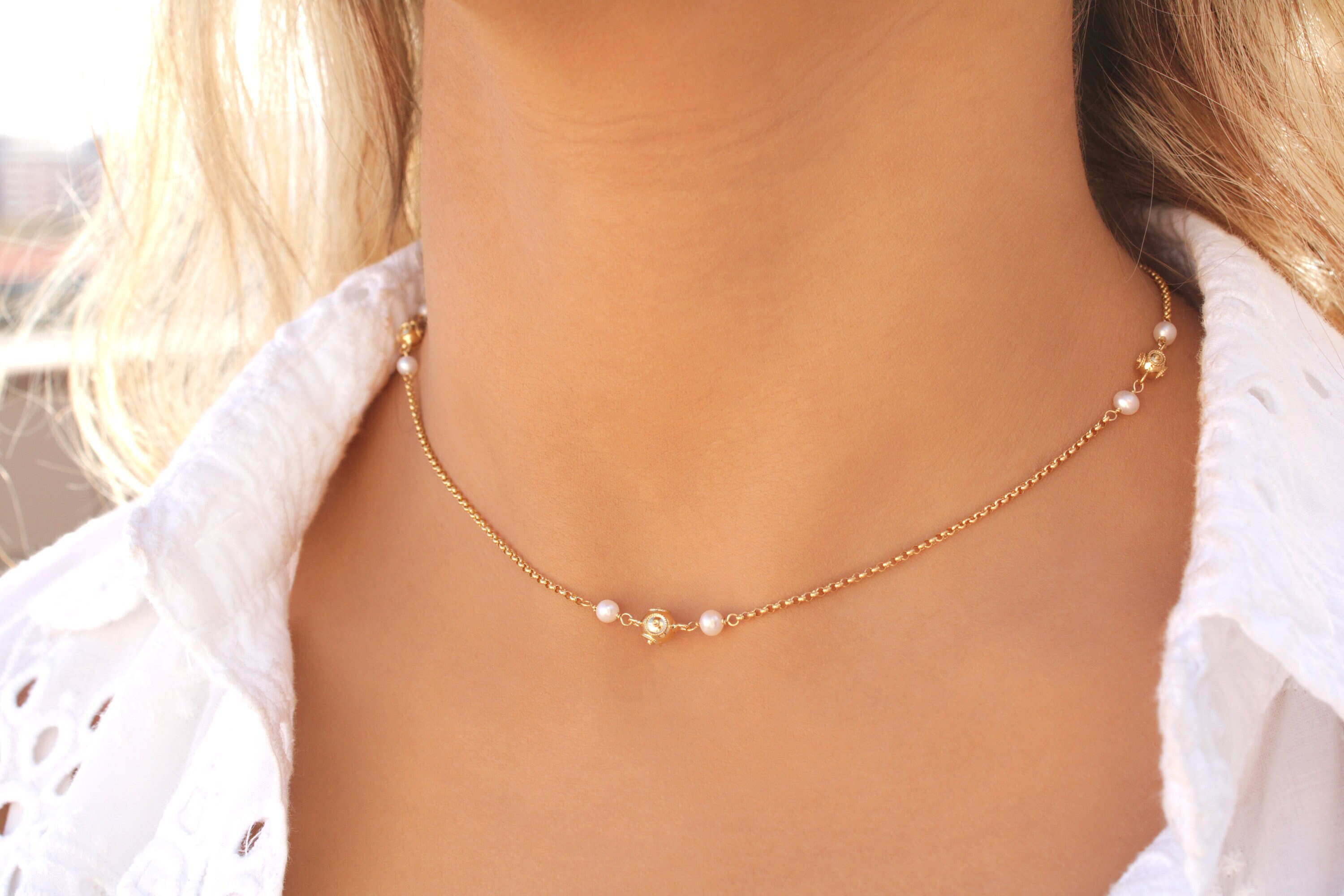 Portuguese Filigree Necklace 24k Gold Plated / 925 Sterling Silver ...