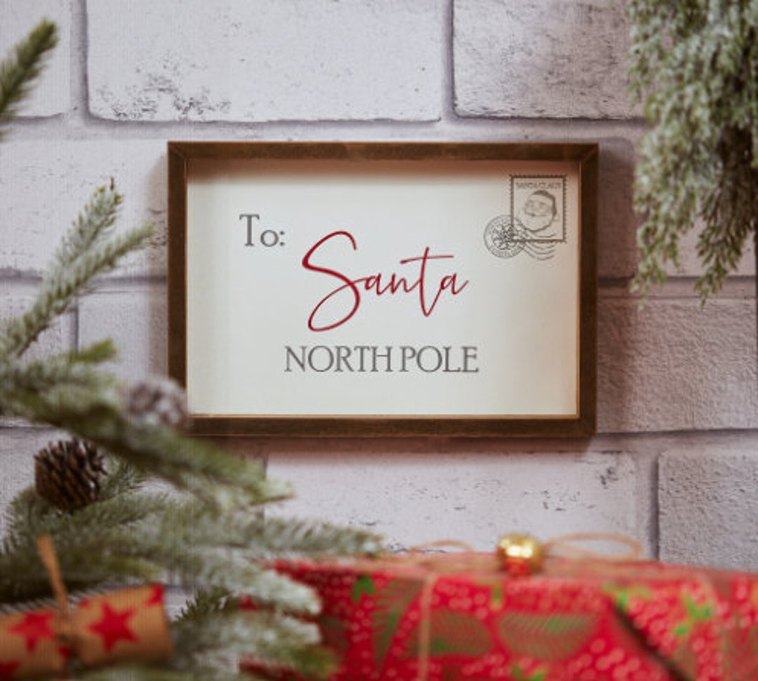 Wooden to Santa Letter Sign / Santa Christmas Sign / Letter to - Etsy UK