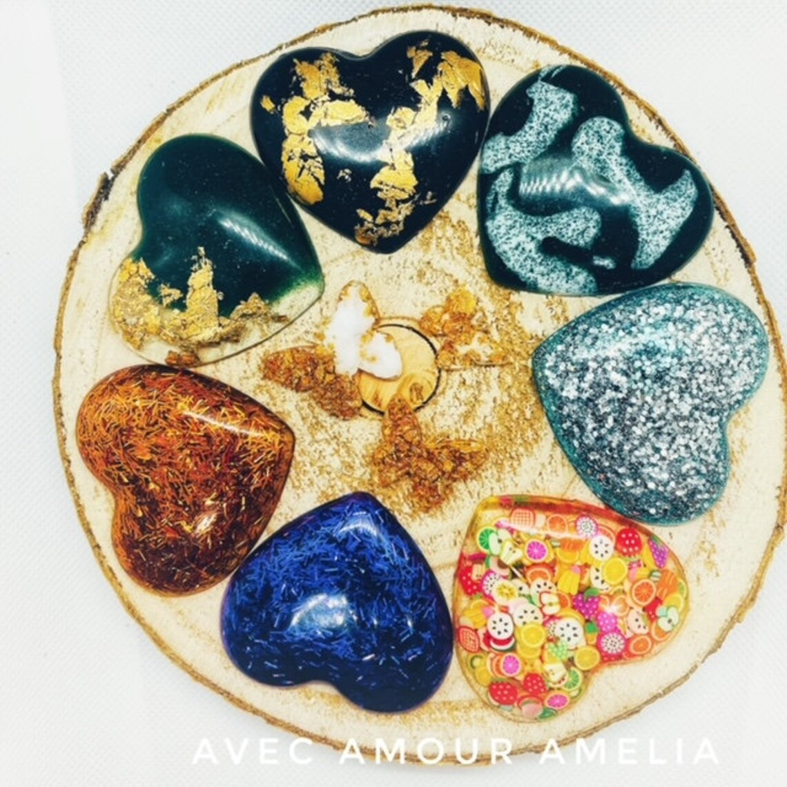 Pocket Hug Heart Pocket Hug Token Resin Heart Keepsake - Etsy