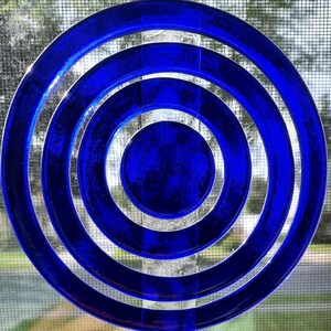 Pre-cut Glass Midnight Blue Circles/ Rings 96 COE - Etsy