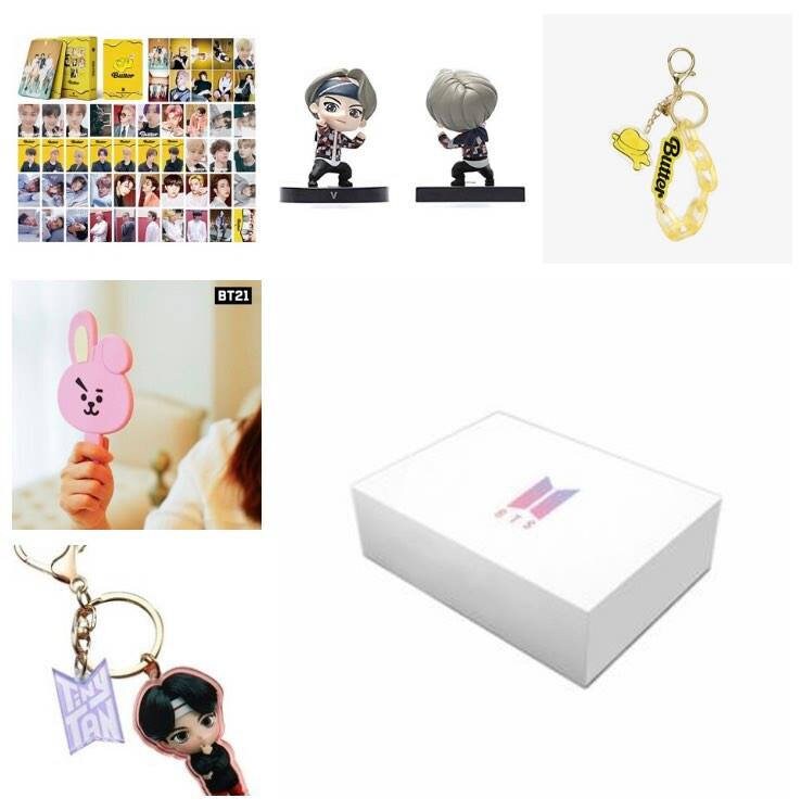 BTS BOX BTS box with 5 products bts butter 54pcs photocards | Etsy