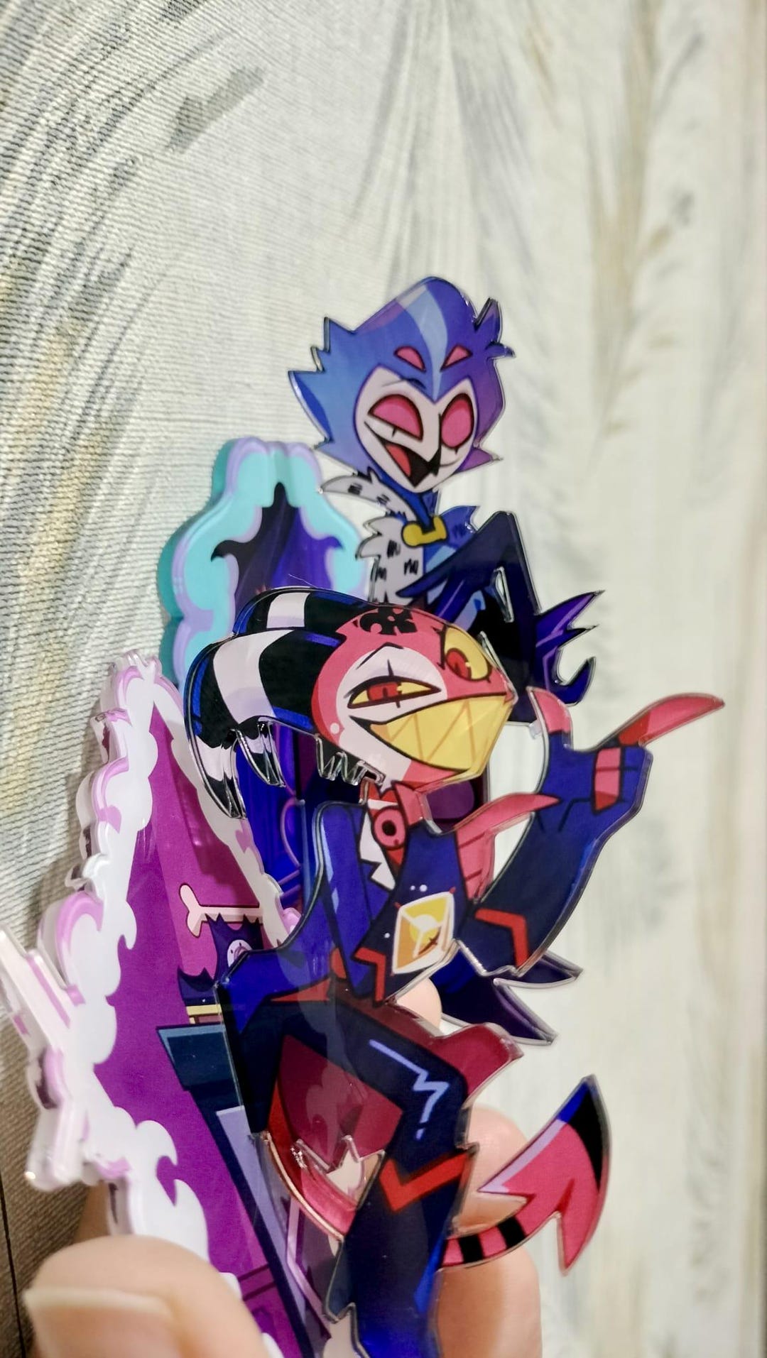 Stolas and Blitz Acrylic Standee With Adhesive Stolitz Helluva Boss - Etsy