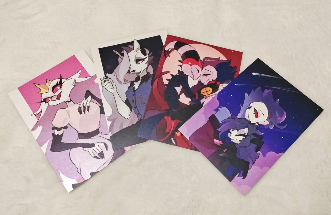Print Helluva Boss Furry Wolf Loona Stella Stolas Blitz Stolitz Blitzo ...