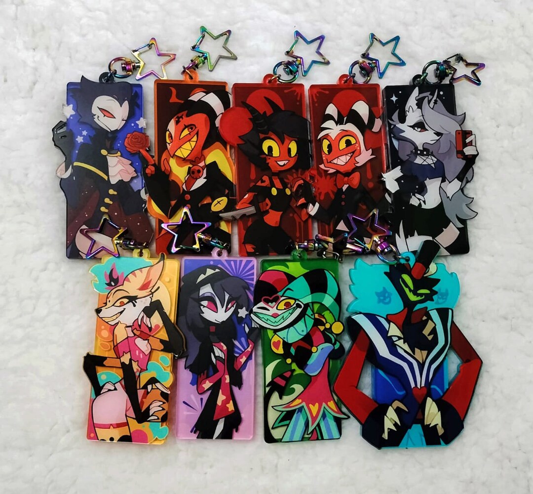 Helluva Boss 3D Acrílico Encanto Stolas Blitz Stolitz Millie Moxxie ...