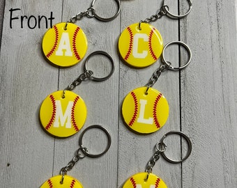 Baseball Key Chain, Baseball Keychain, Keychain, Key Chain, Leather ...